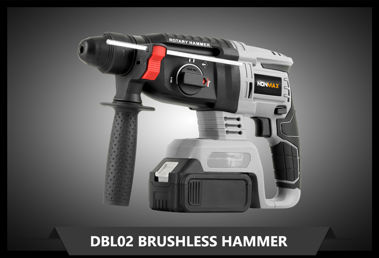 21V Lithium-ion Brushless SDS 2J Heavy Duty Rotary Hammer Drill 1-Inch ...